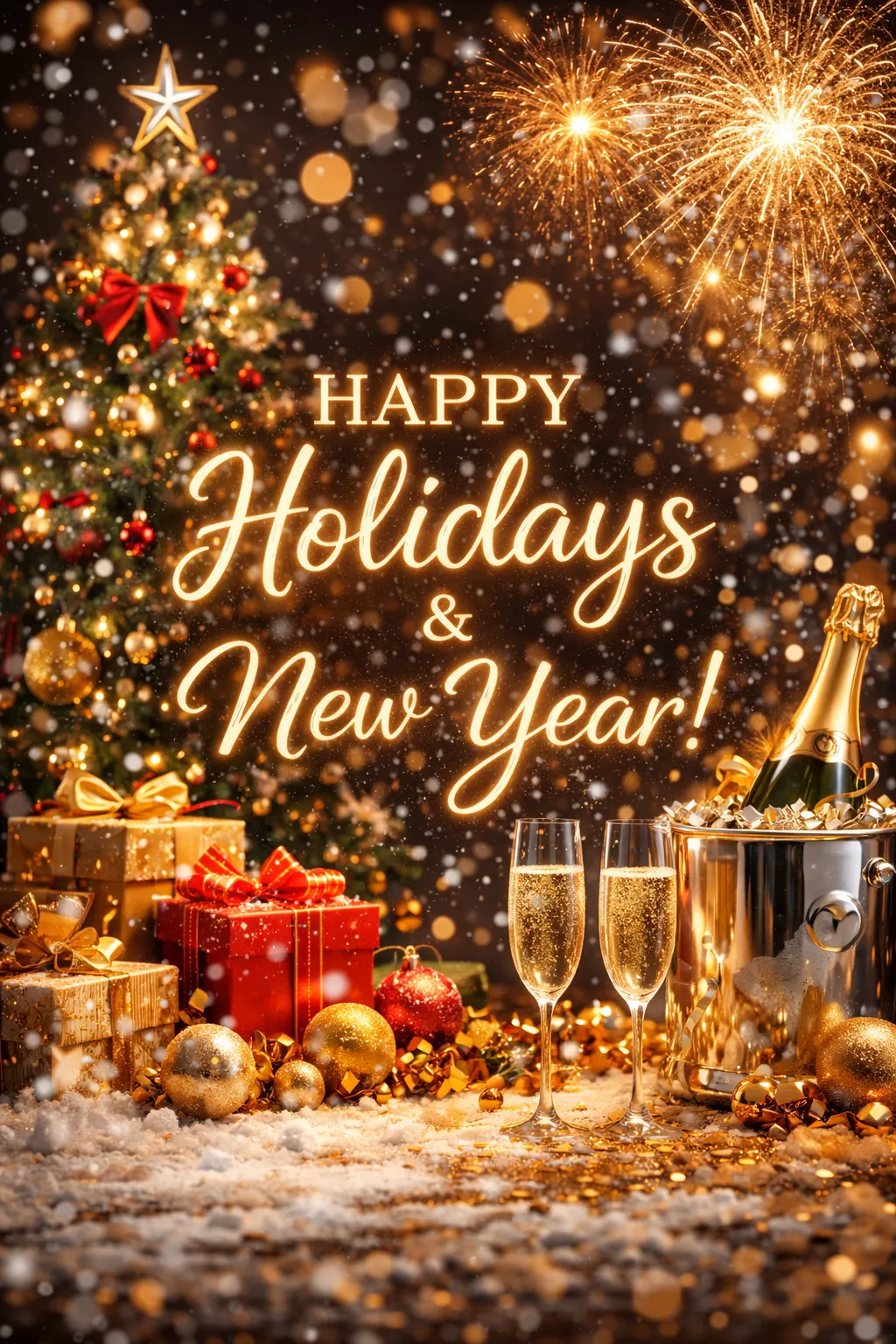 122+ Happy Holiday and New Year Messages | Joyful Wishes & Greetings
