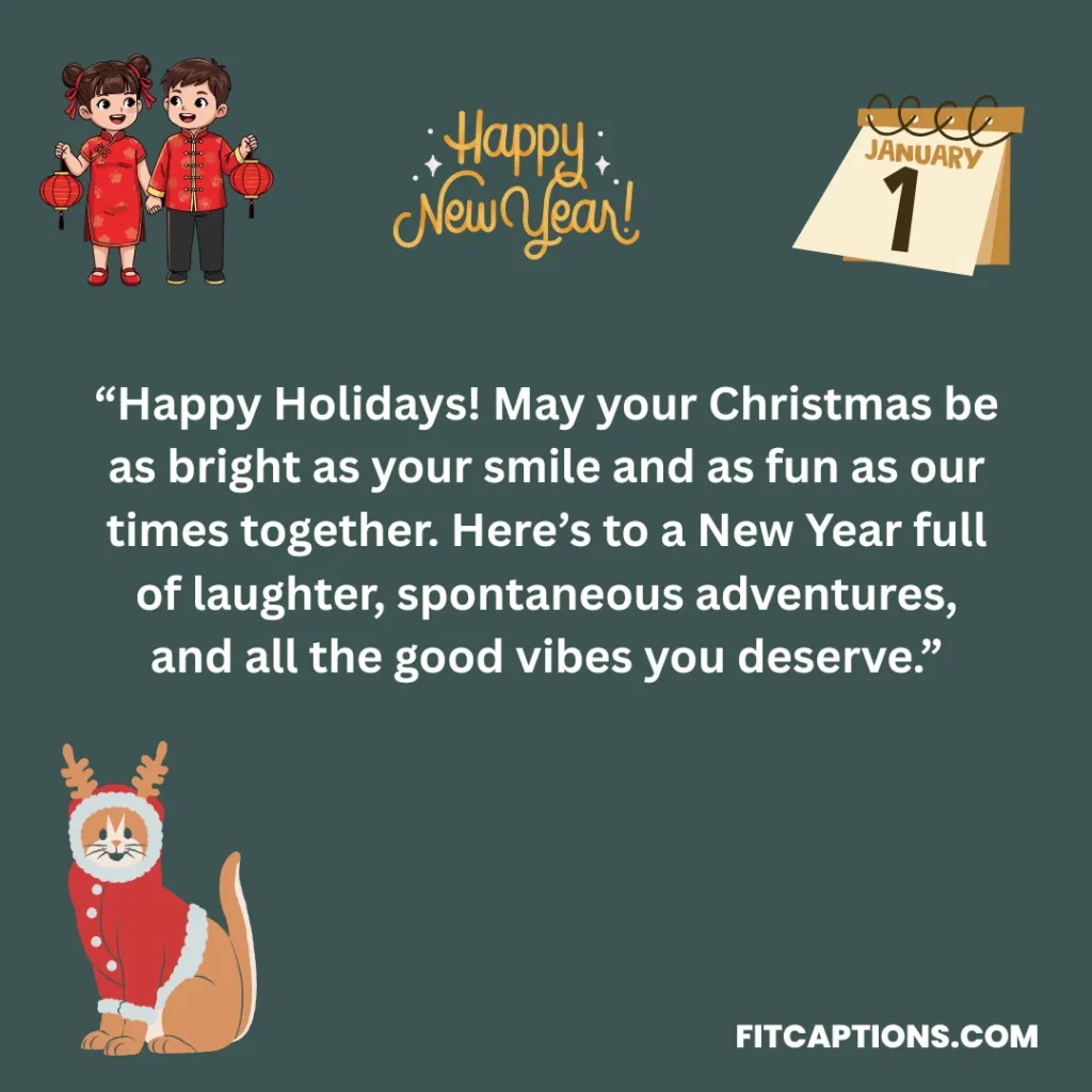122+ Happy Holiday and New Year Messages | Joyful Wishes & Greetings